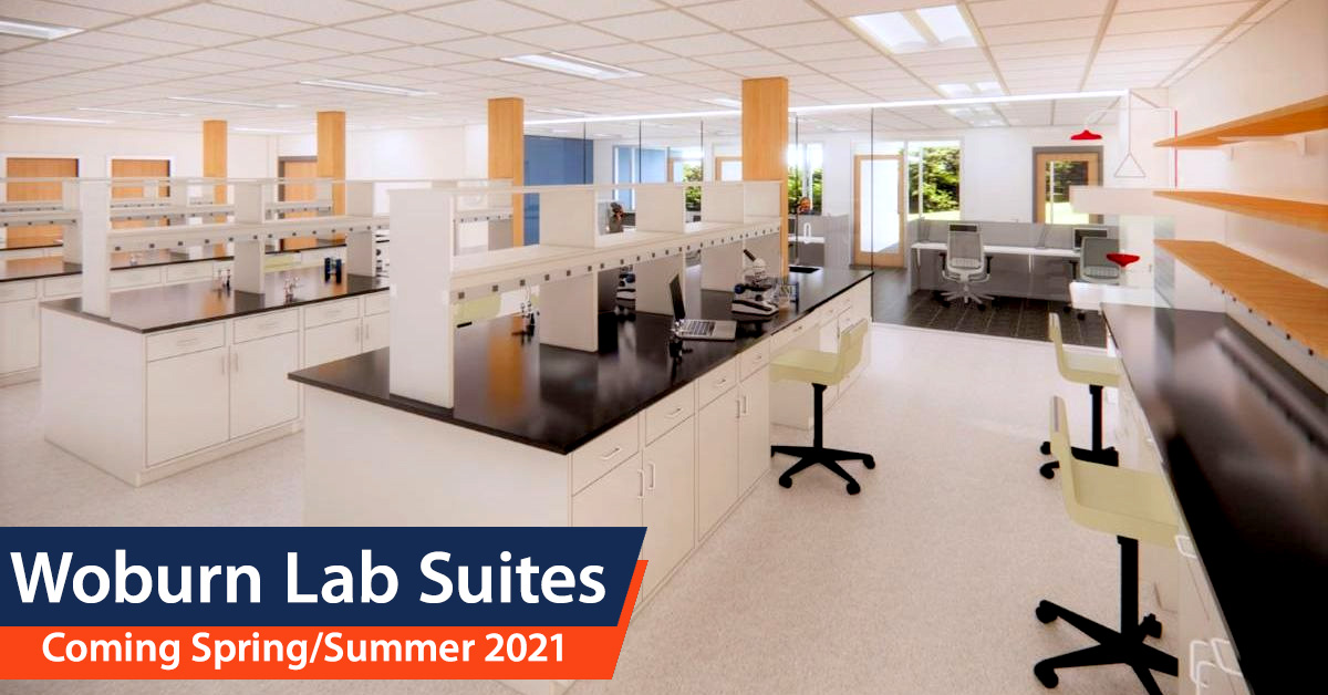 New build to suit labs coming Spring/Summer 2021